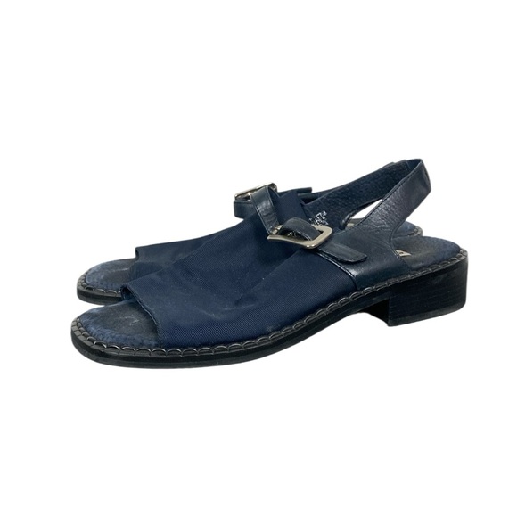 Etienne Aigner | Shoes | Vintage Etienne Aigner Navy Blue Sandals ...
